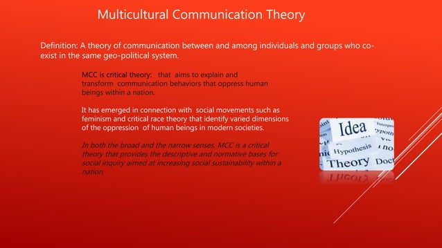 Multicultural communication theory_pptx | PPTX