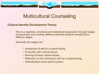 Multicultural counseling | PPT