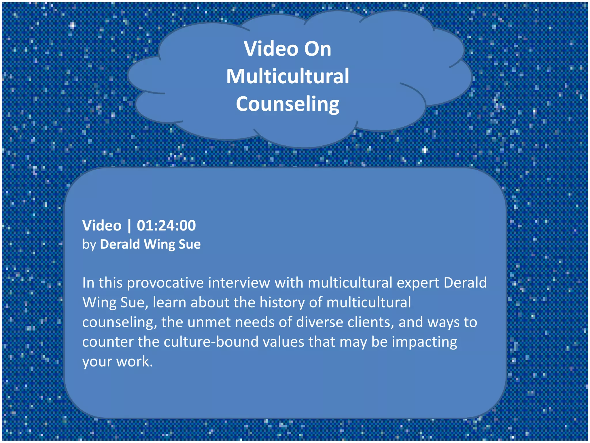 Multicultural counseling.. | PPTX
