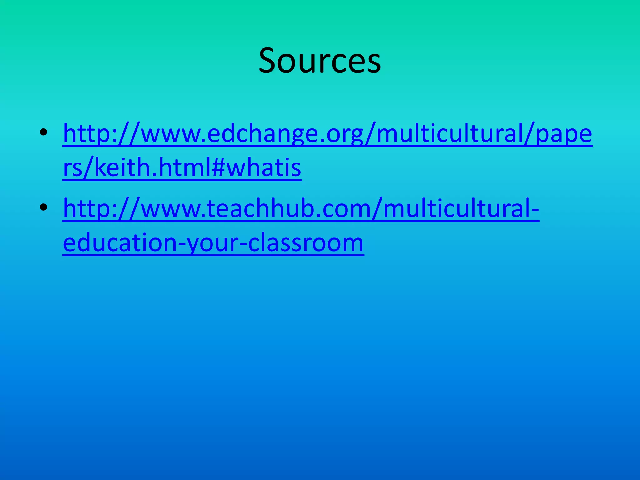 Multicultural education | PPT
