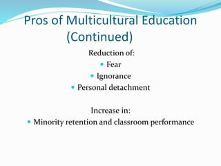 Multicultural education | PPTX