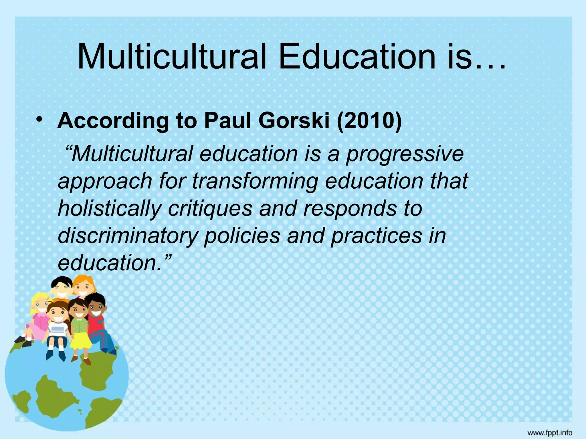Multicultural Education | PPT