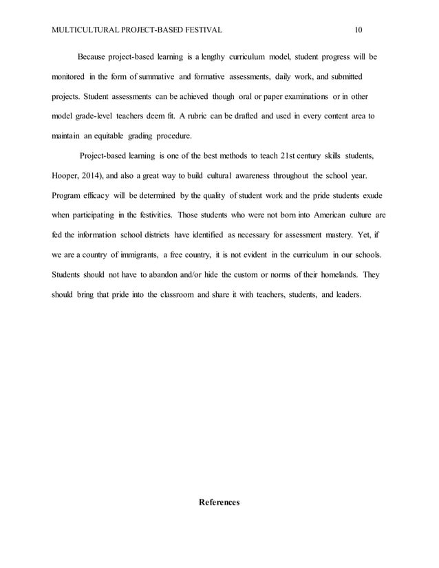 Multicultural Program Final Proposal Project | DOCX