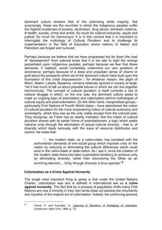 Colonial Legacies: Indigeneity in a Multicultural World | PDF