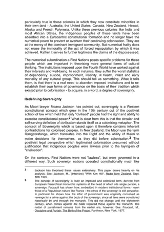 Colonial Legacies: Indigeneity in a Multicultural World | PDF