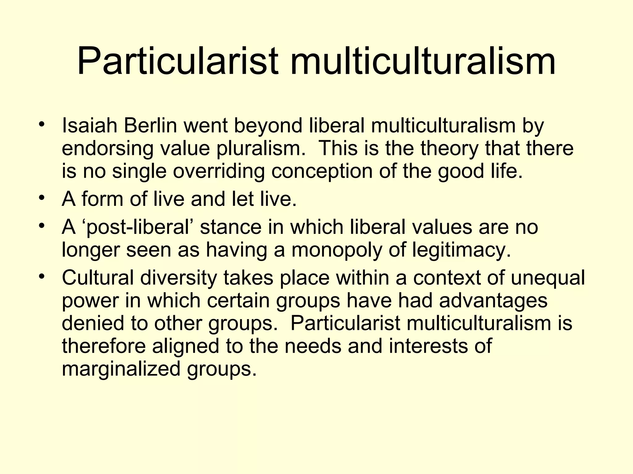 Multiculturalism | PPT