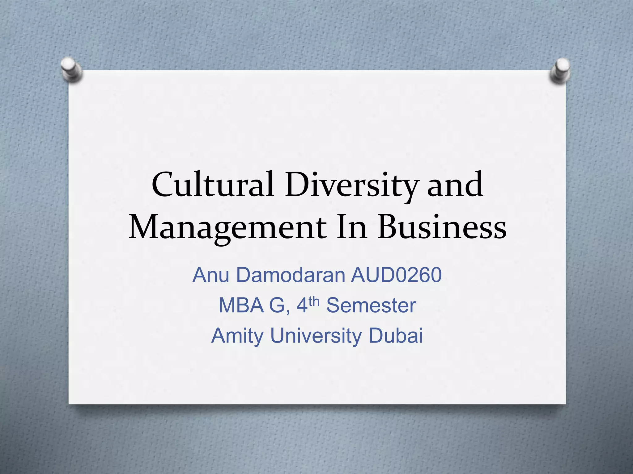 Multiculturalism | PPTX