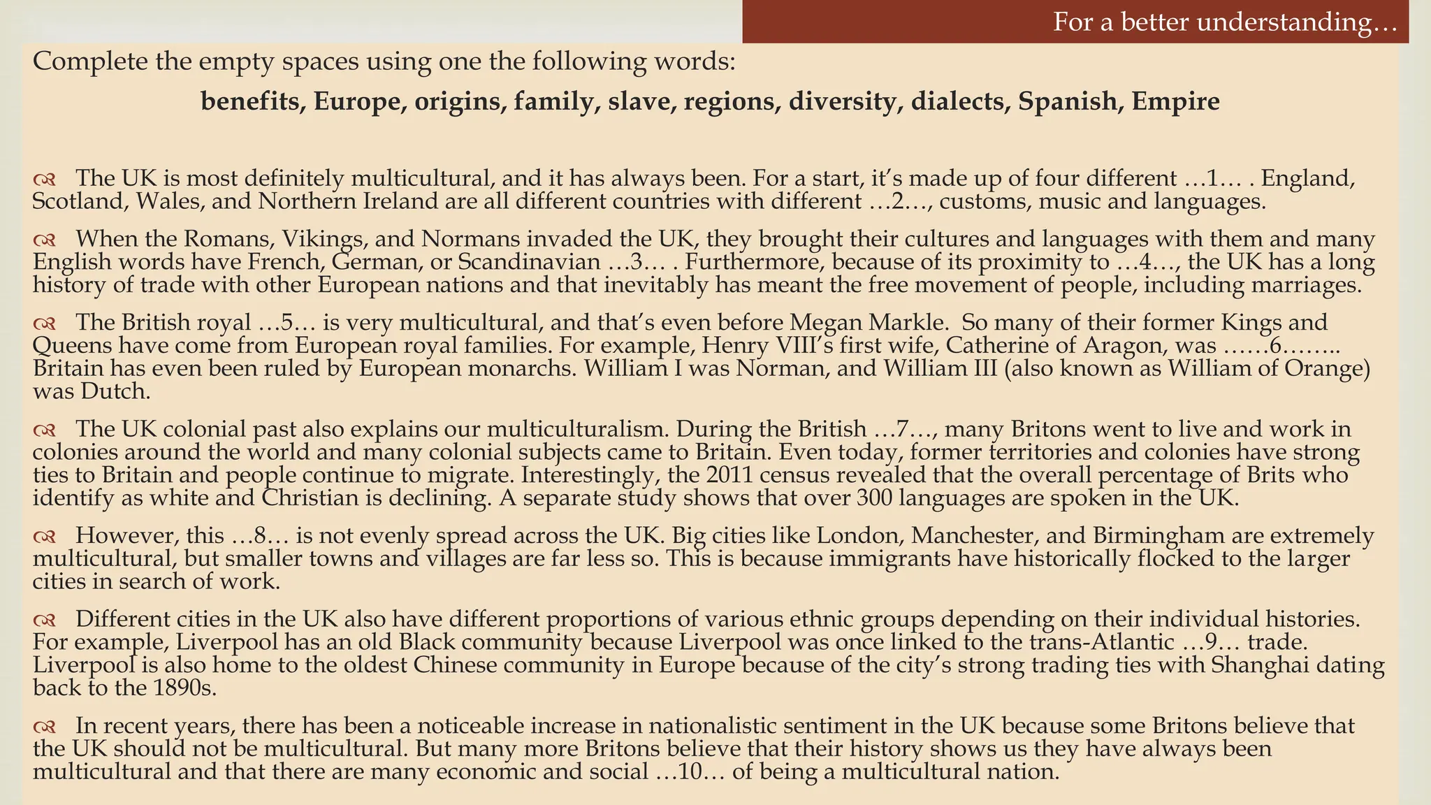 Multiculturalism in the UK and the USA. PPP | PPTX