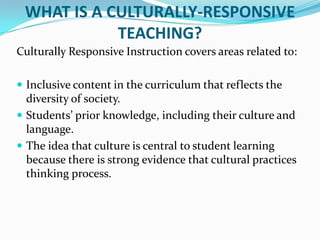 Multiculturalism in school setting | PPTX