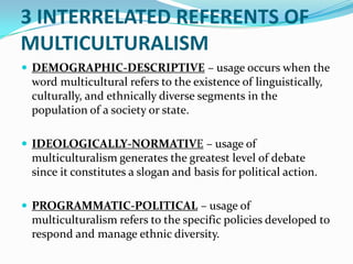 Multiculturalism in school setting | PPTX