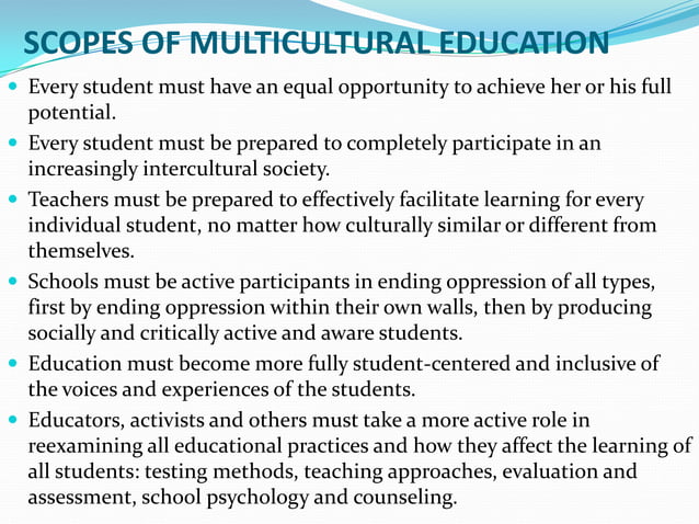 Multiculturalism in school setting | PPTX