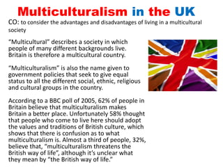 Multiculturalism in the uk | PPTX