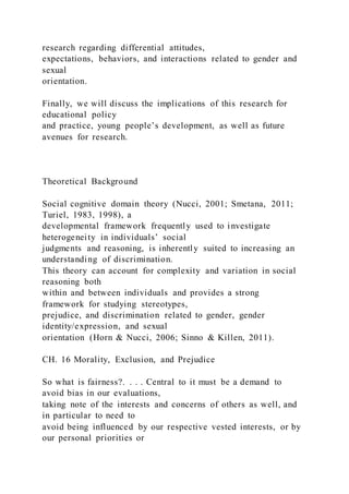 Multicultural issues in moral development assignment over | PDF