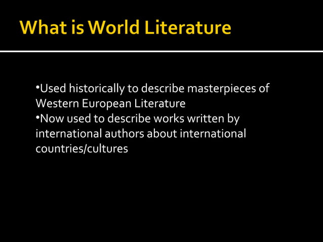 Multicultural literature | PPT | Education