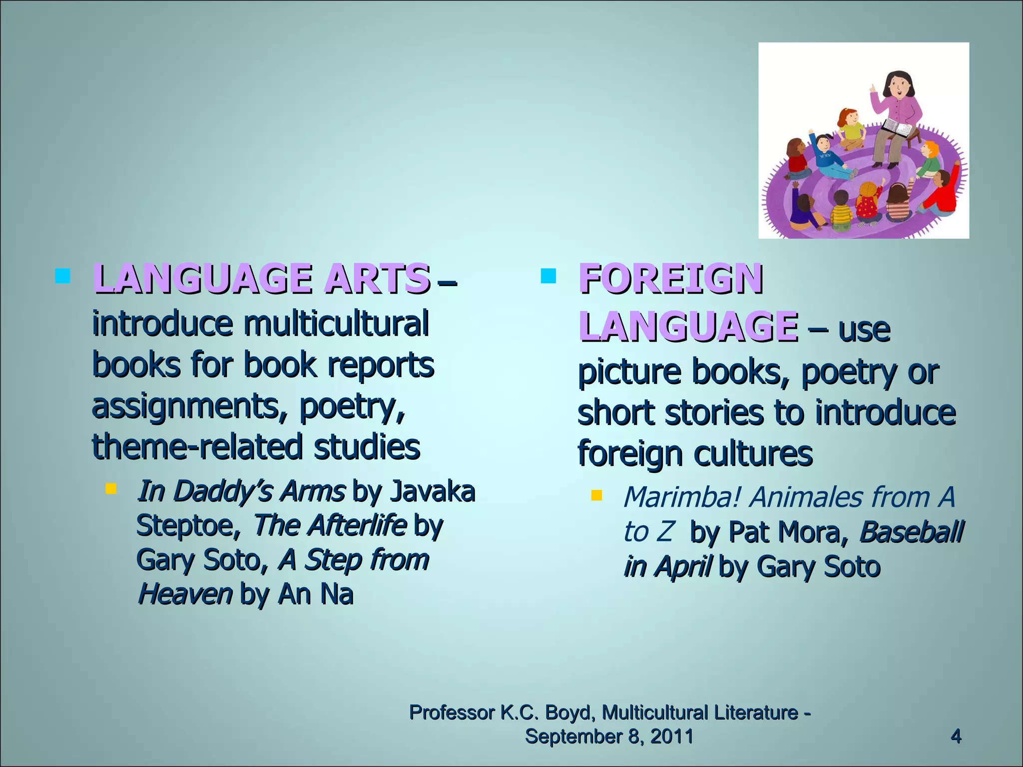 Multicultural Literature Making the Connections | PPT | Books and ...