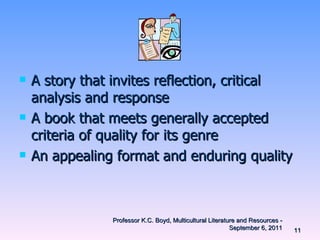 Multicultural Literature: Overview and Assignment | PPT