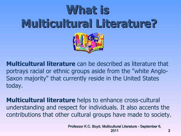 Multicultural Literature: Overview and Assignment | PPT