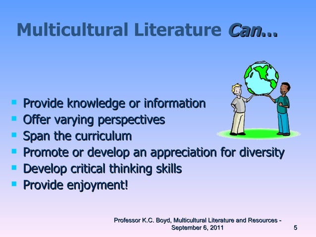Multicultural Literature: Overview and Assignment | PPT