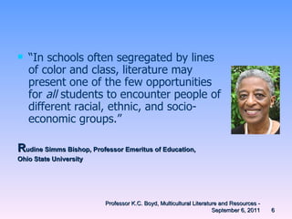 Multicultural Literature: Overview and Assignment | PPT