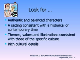 Multicultural Literature: Overview and Assignment | PPT