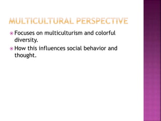 Multicultural perspective of social psychology | PPTX