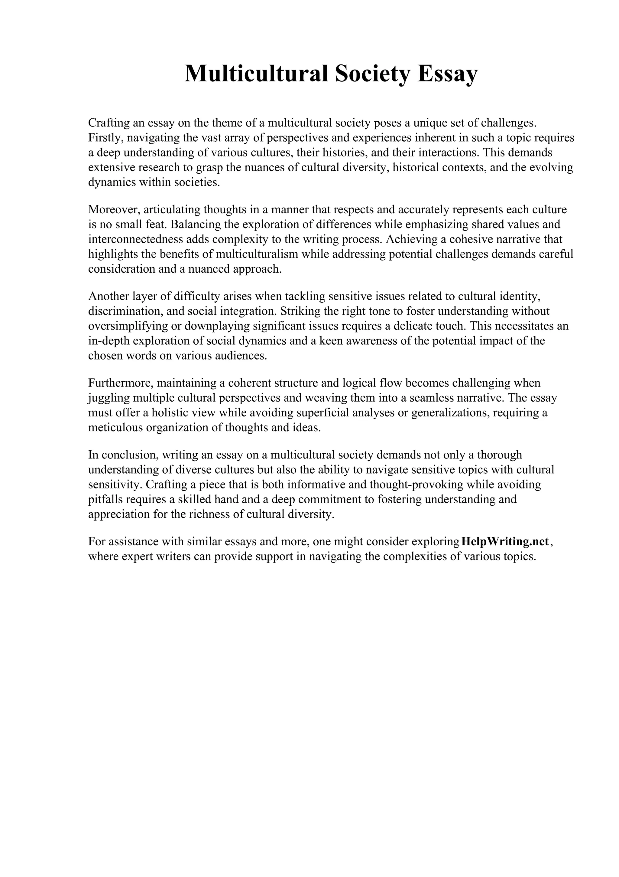 Multicultural Society Essay.pdf