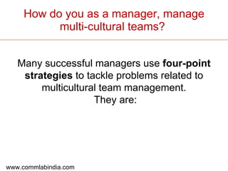 Multi Cultural Team Management | PPT
