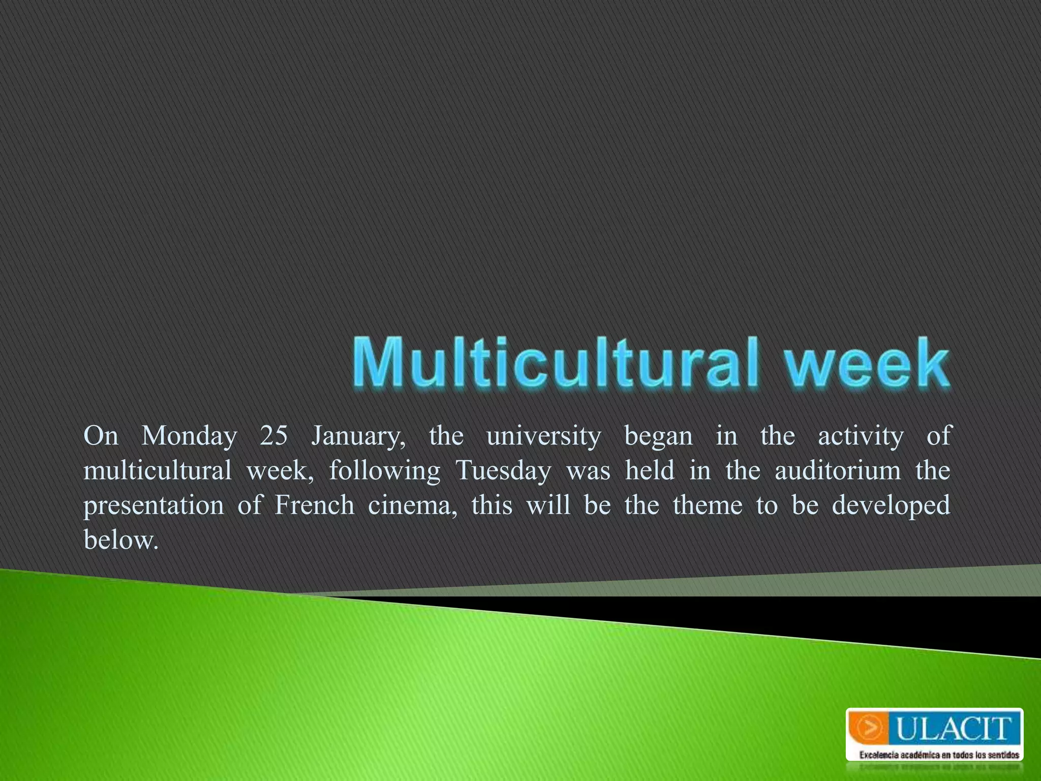 Multicultural Week | PPT | Free Download