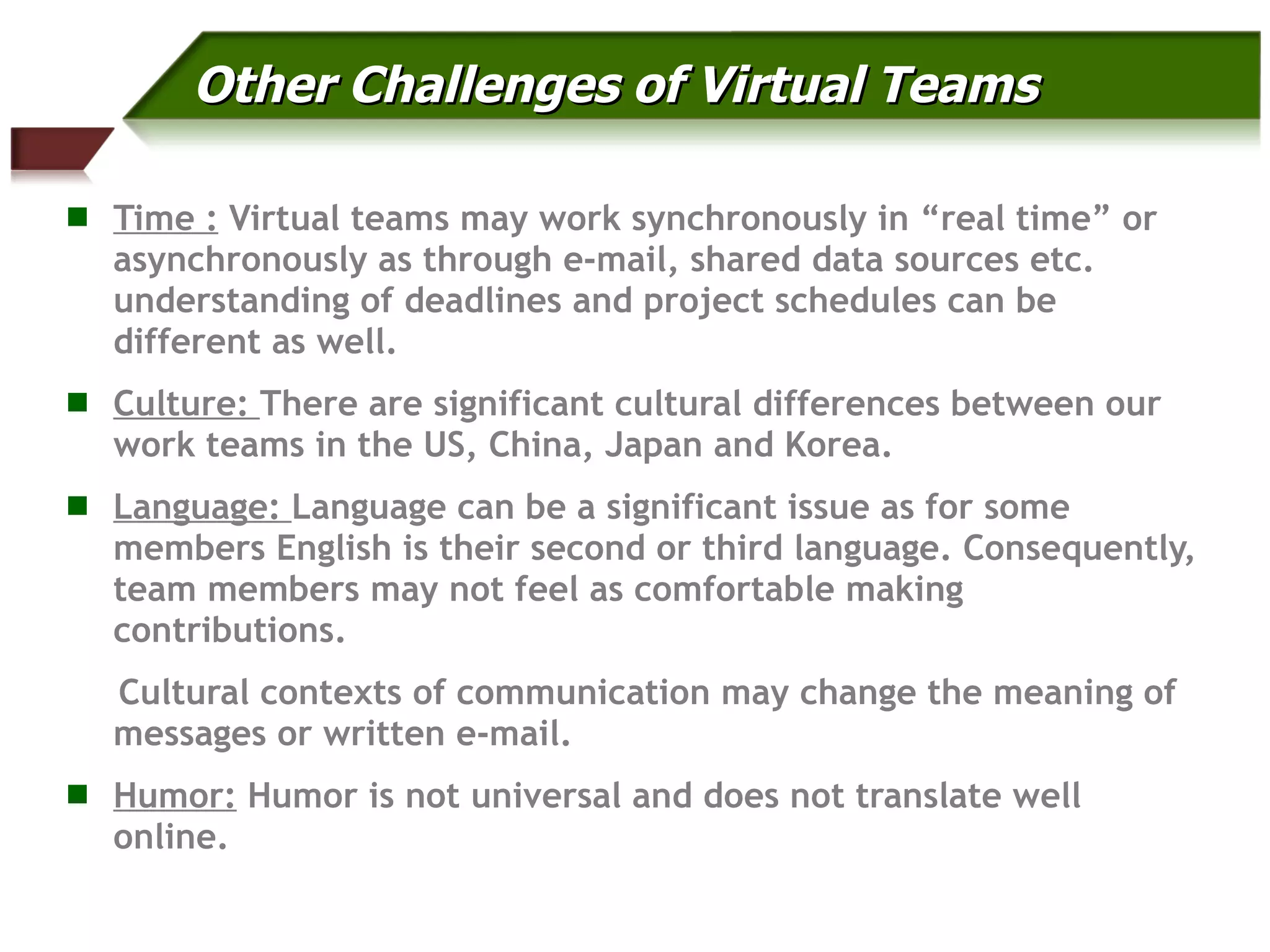 Multicultural work teams haley- final | PPT