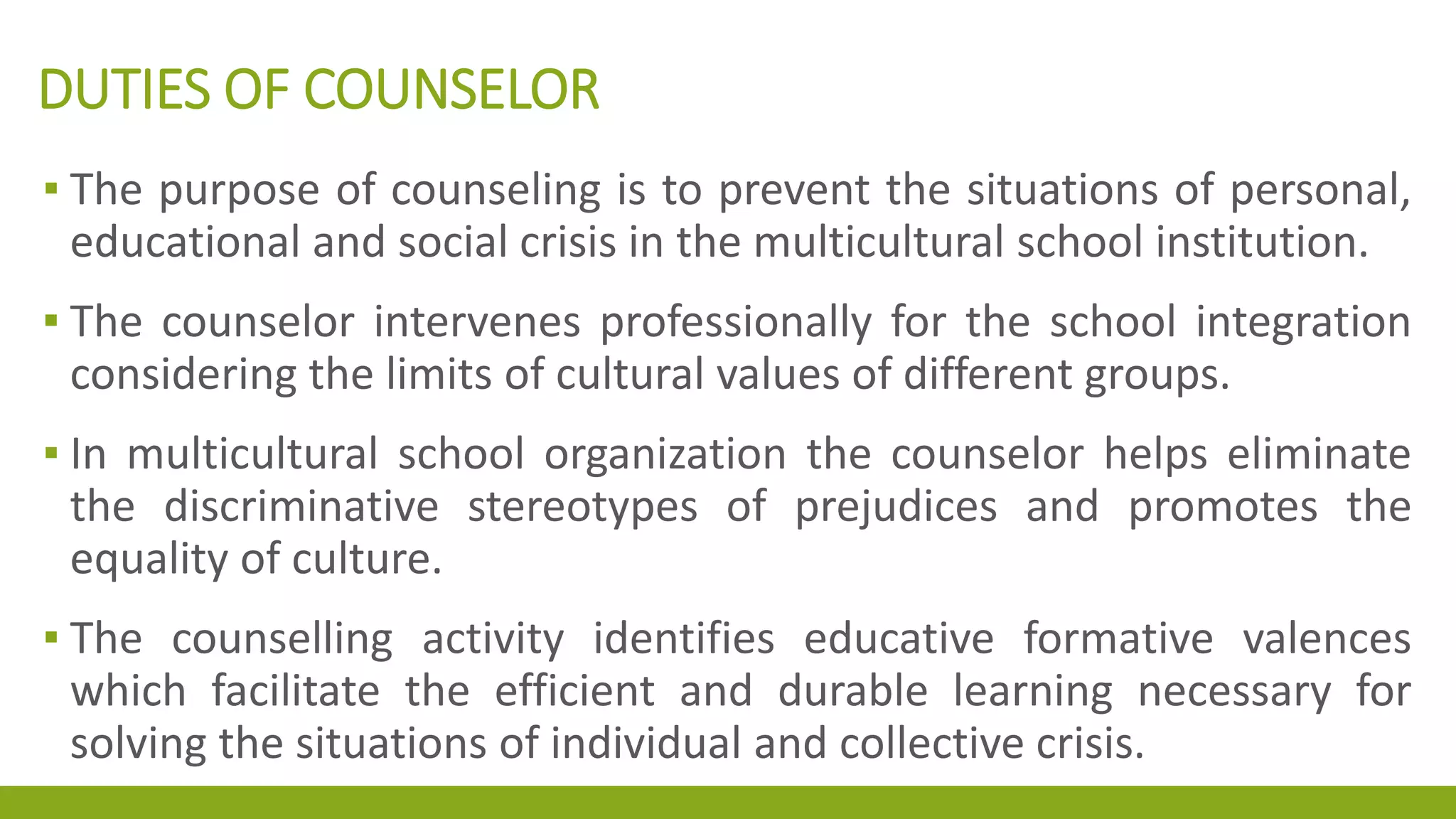 Multiculture school counseling | PPTX