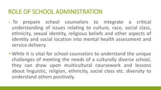 Multiculture school counseling | PPTX