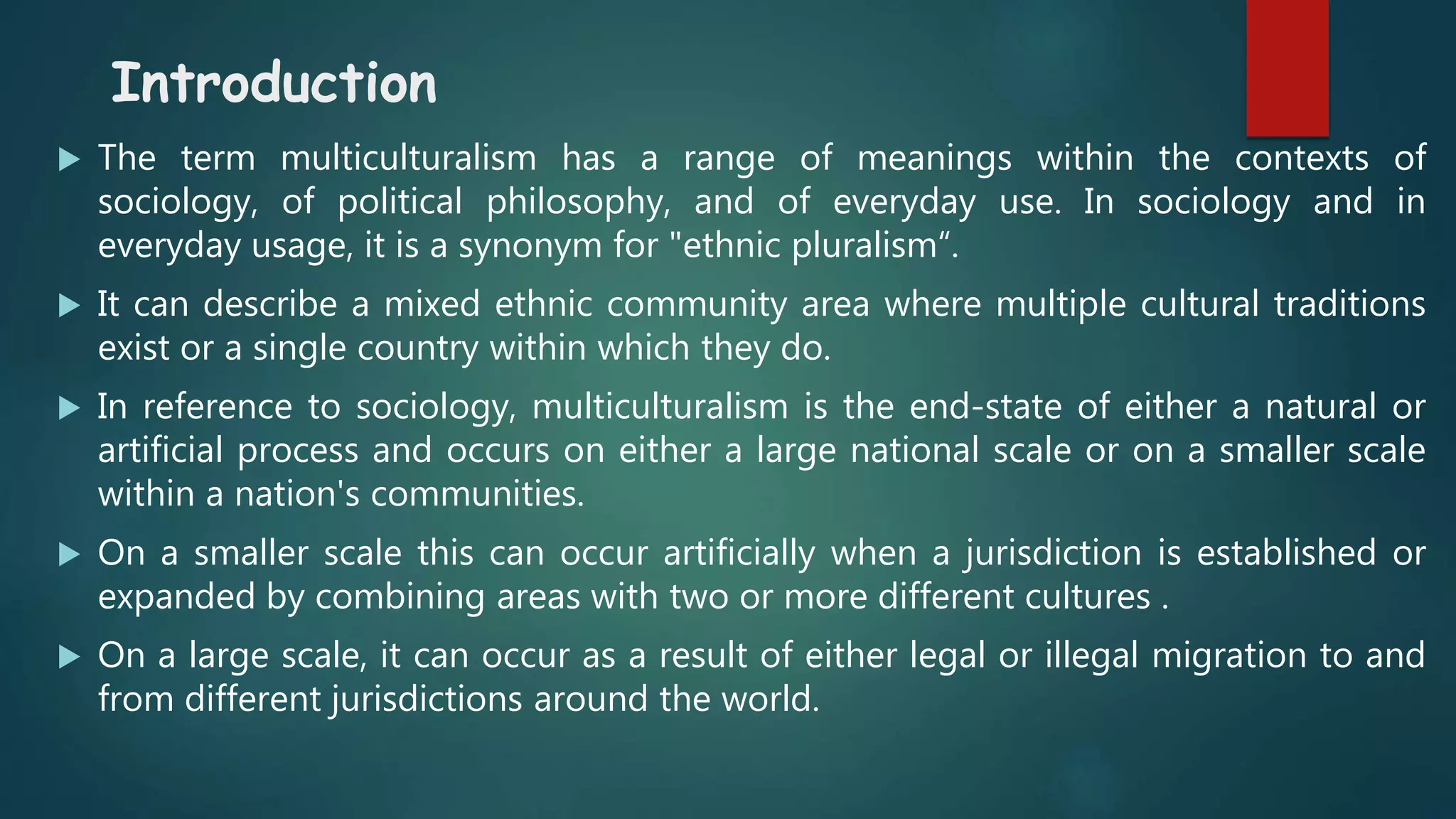 Multiculturism | PPTX