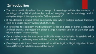 Multiculturism | PPTX