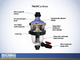 MultiCyclone Centrifugal Water Filtration Presentation | PPT