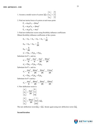 Multi degree of freedom systems | PDF