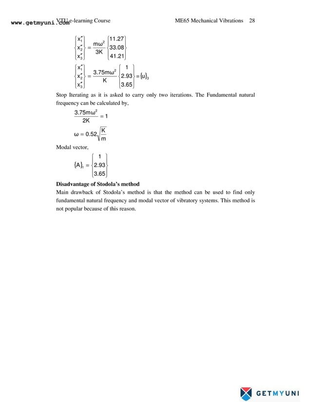 Multi degree of freedom systems | PDF