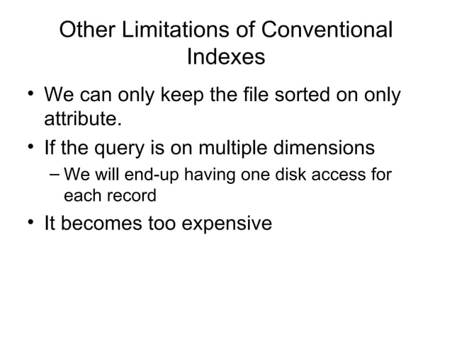 Multidimensional Indexing | PPT