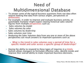 Multidimensioal database | PPTX