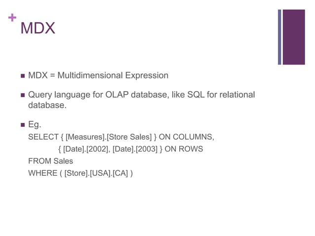 Multidimensional analysis | PPTX | Databases | Computer Software and ...