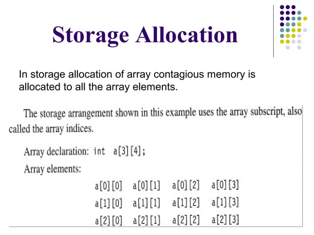 Multidimensional array in C | PPT