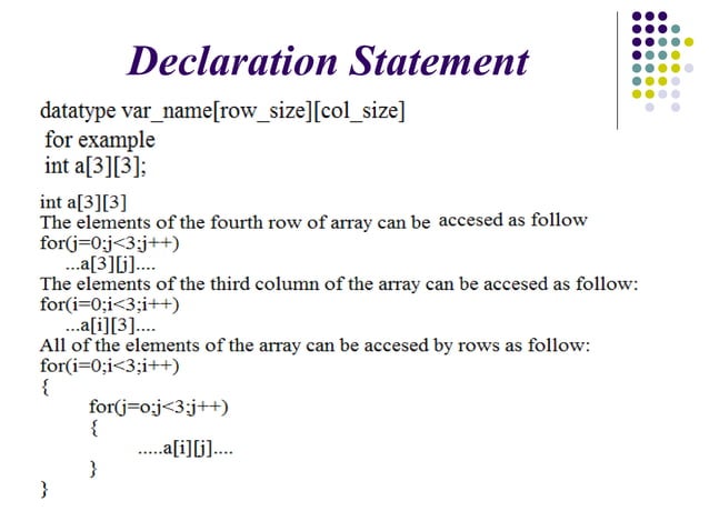 multidimensional-array-in-c