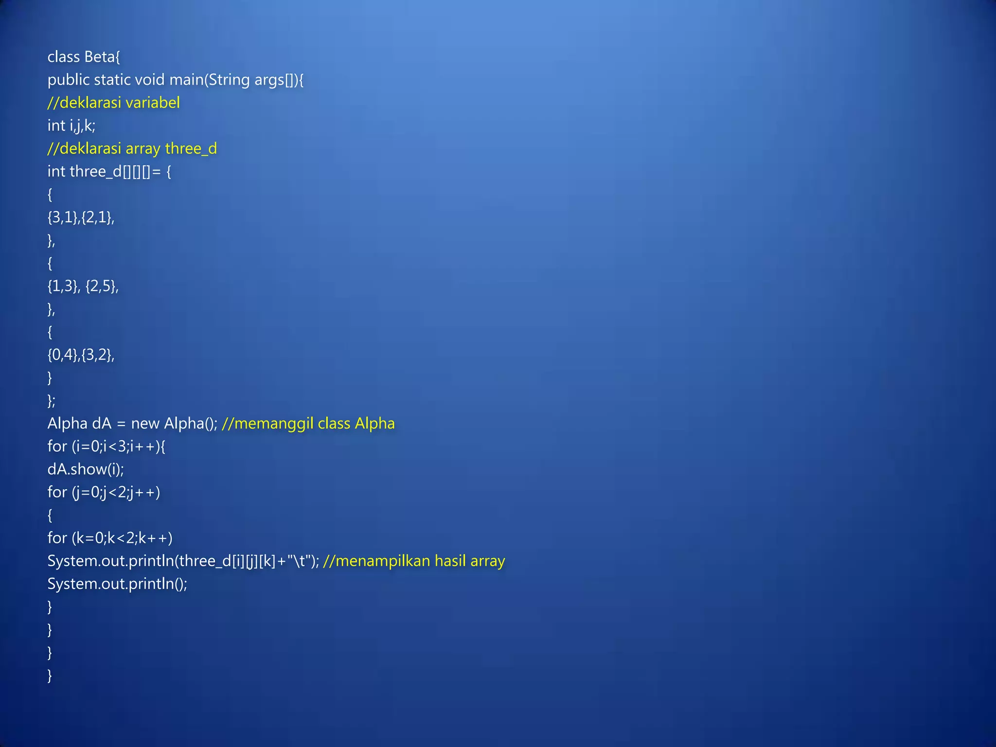 Multidimensional Array dalam Struktur Data | PPTX