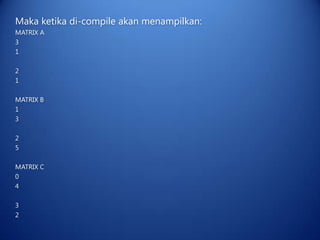 Multidimensional Array dalam Struktur Data | PPTX