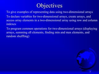 Multi dimensional arrays | PPT