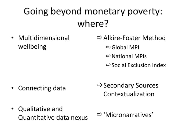 Multidimensional Human Poverty - New Approaches in Poverty Measurement ...