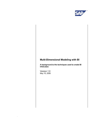 Multi dimensional modeling | PDF