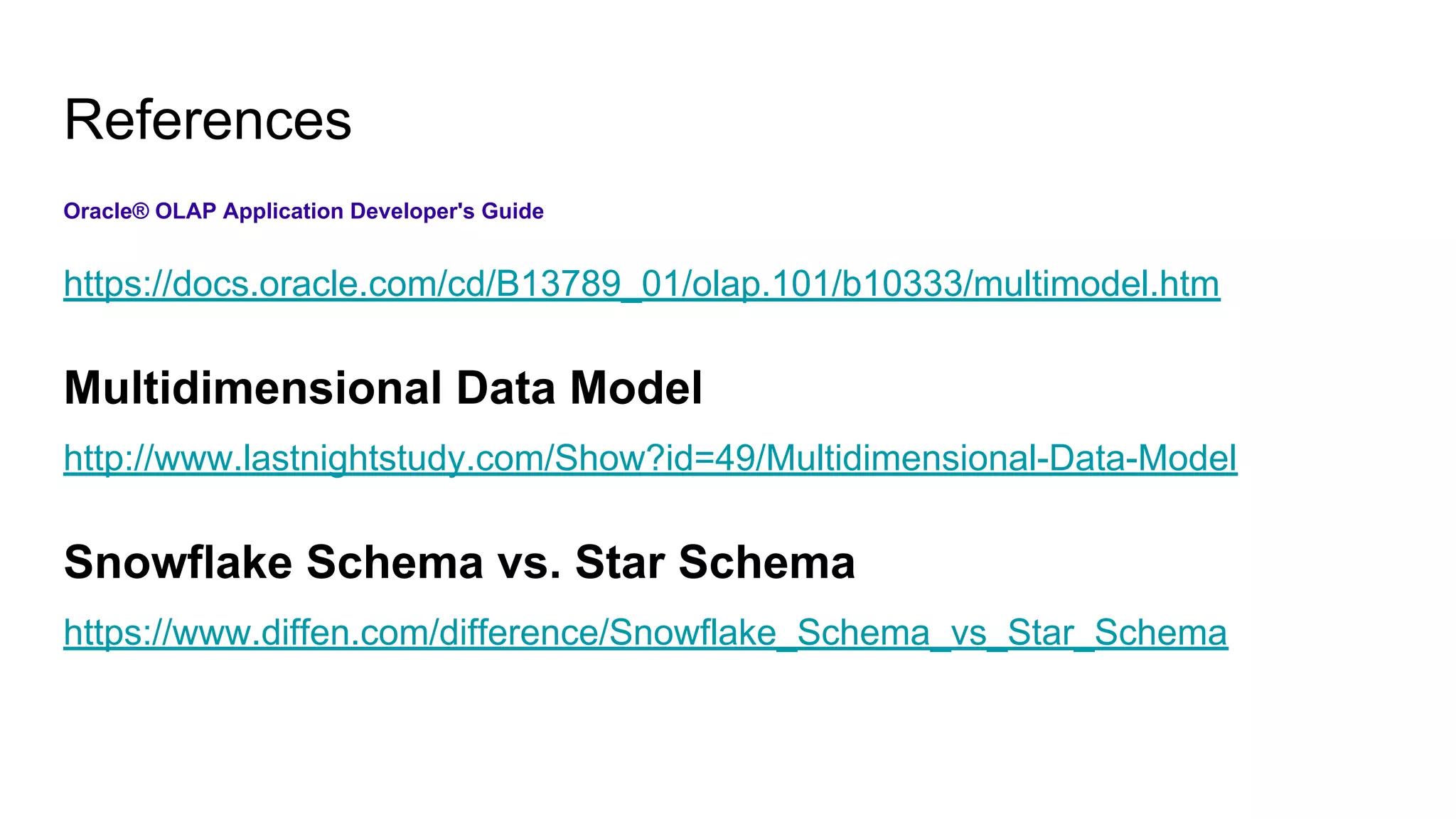 Multidimensional schema | PDF