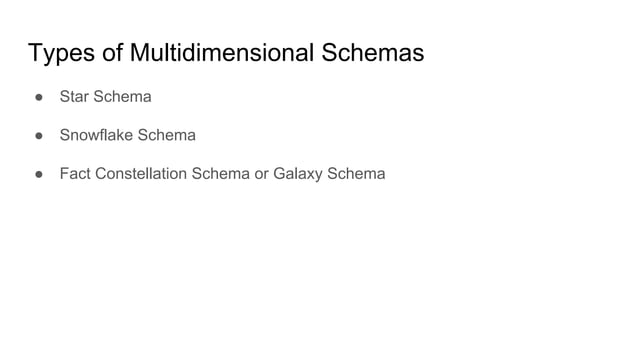 Multidimensional schema | PDF