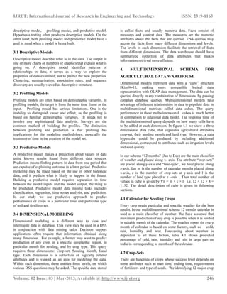 Multidimensional schema for agricultural data warehouse | PDF