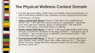 Introducing the Multidimensional Well-Being Assessment (MWA) | PDF